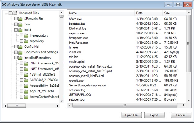 Granular Recovery and Granular Restore for Hyper-V Guest Recovery